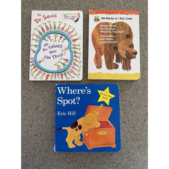 Other | Toddler Board Books Lot Of 3 Dr Seuss Eric Carle Wheres Spot ...